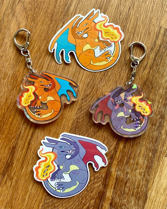 Pokemon: Charizard CHARM STICKER | Etsy