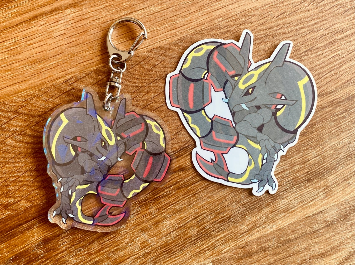 Pokemon: Rayquaza CHARM STICKER - Etsy