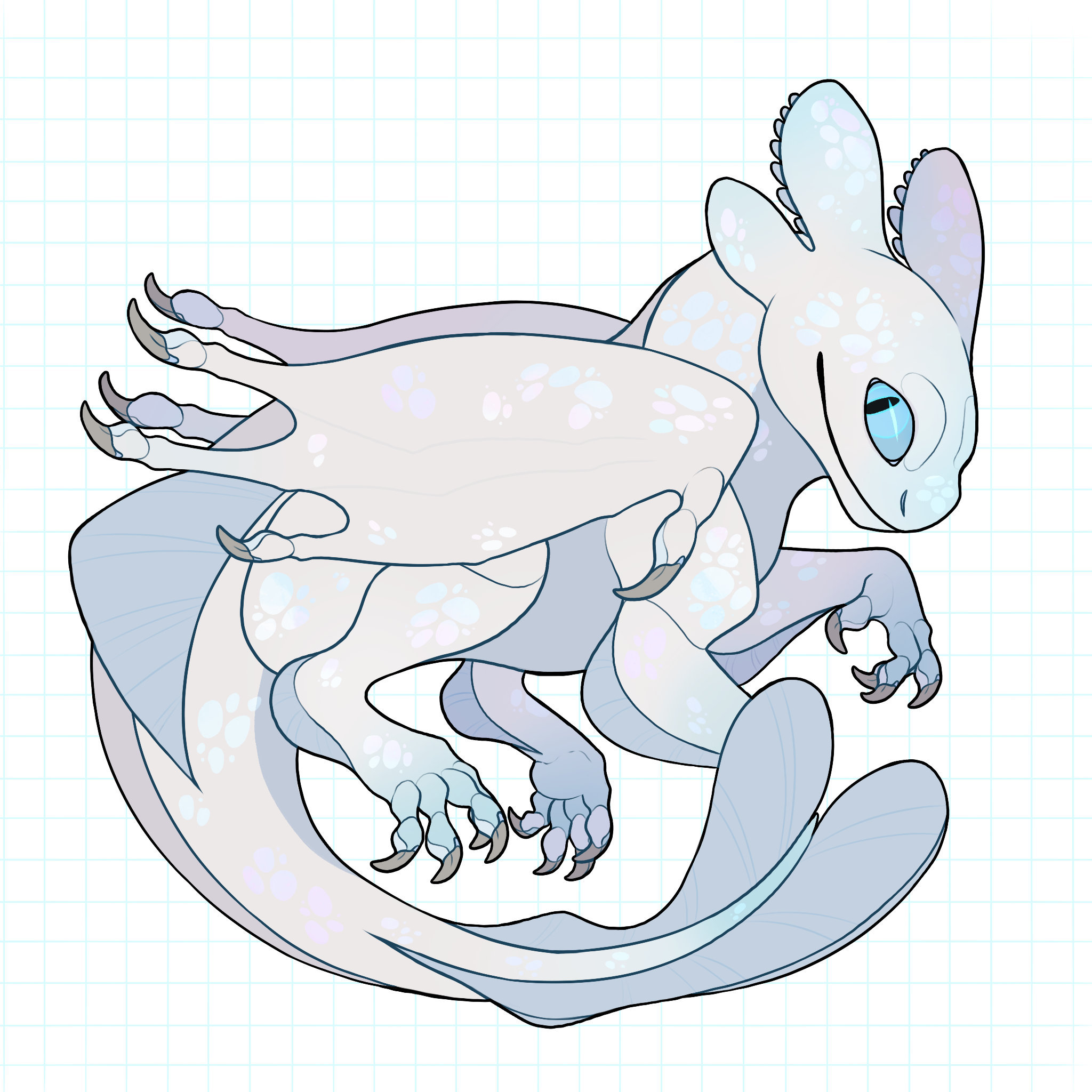 How to Train Your Dragon: Light Fury CHARM - Etsy