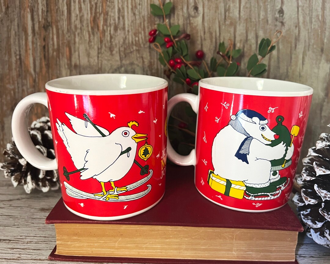 Vintage 1980's Taylor and Ng Joyous Noel Bear & Bird - Etsy