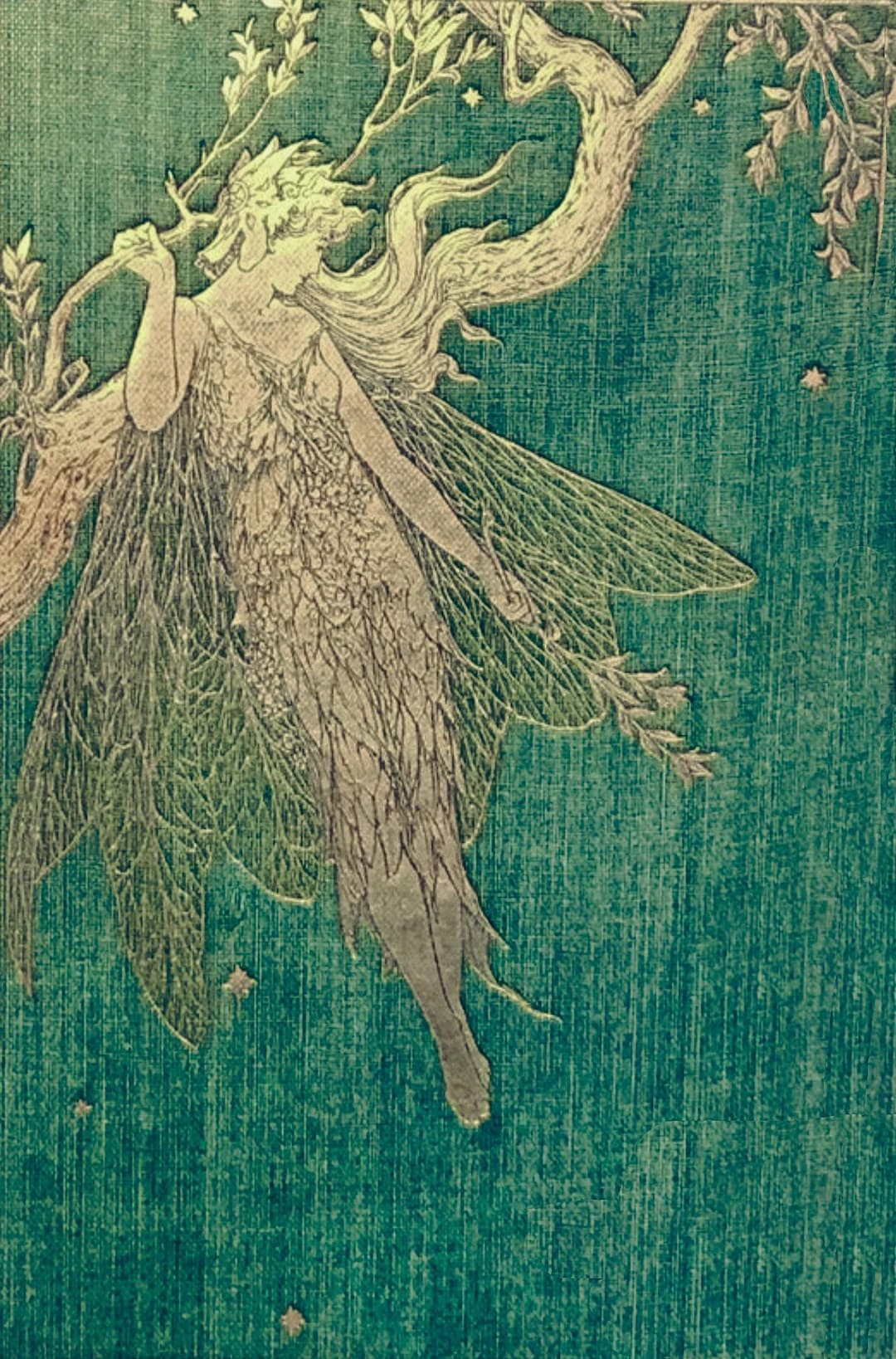 The Dew Mother Nature Stories Poems Coloring Pages Antique Fairy Art ...