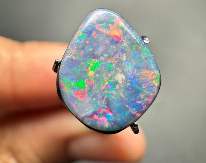 Australian Opal Gemstone || Rainbow Colors Sparkling Australian Opal ...