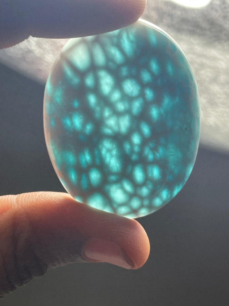 Buy Top Ocean Texture Larimar Cabochon Fine Larimar Oval Online in ...