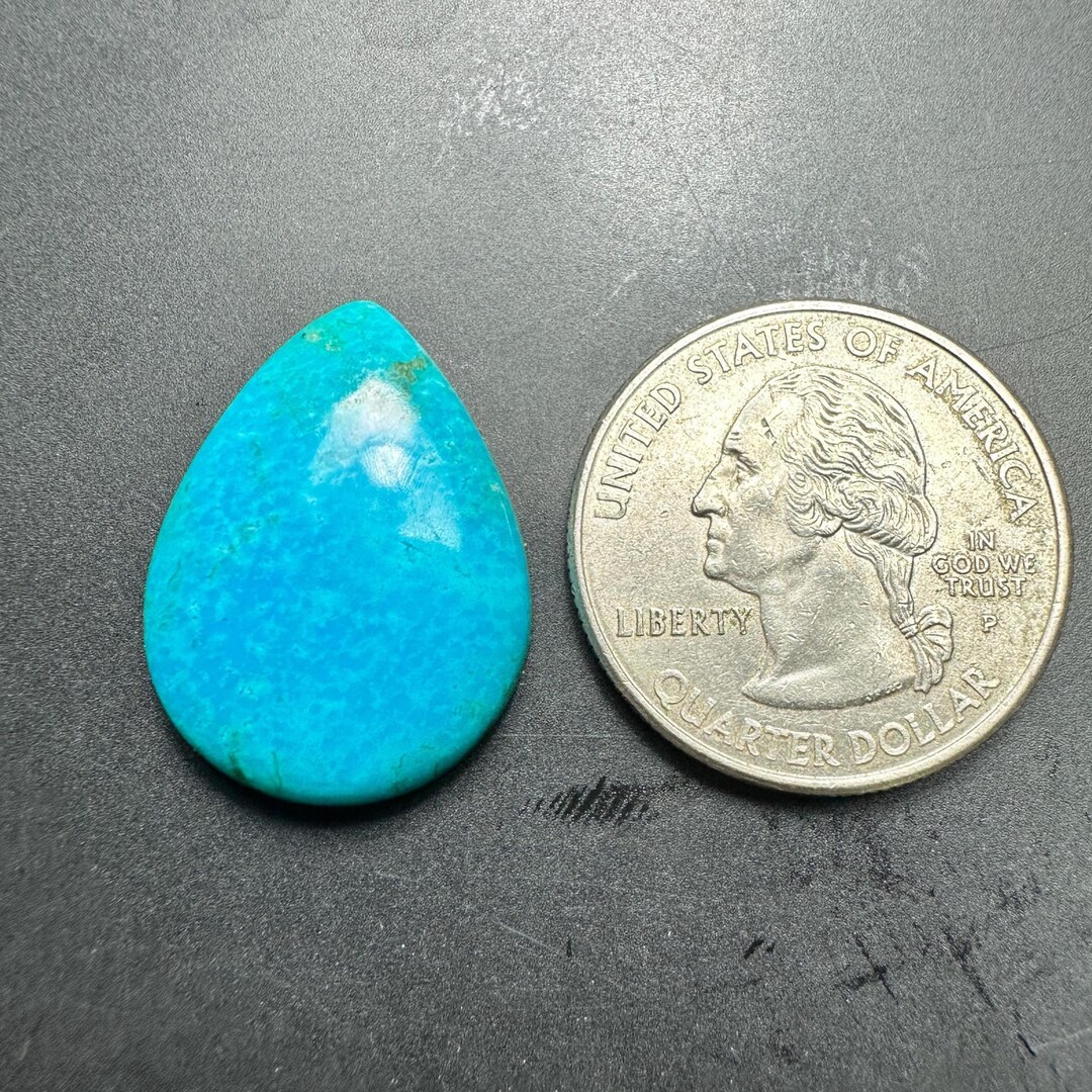 Sleeping Beauty Turquoise Cabochon 14.85 Ct – Natural Arizona Pear ...