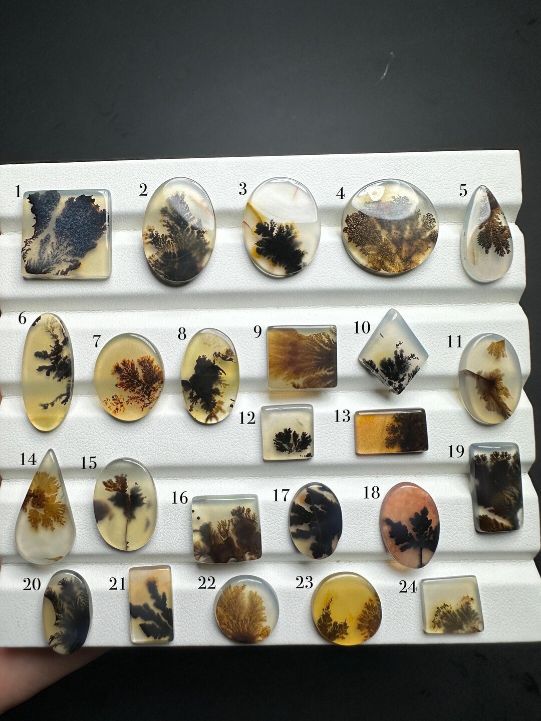 Dendritic Agate Cabochon: Scenic Gemstone for Jewelry Making - Etsy