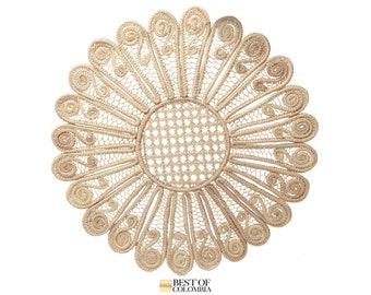 Sunflower Iraca/straw Placemat 7 Colors - Etsy