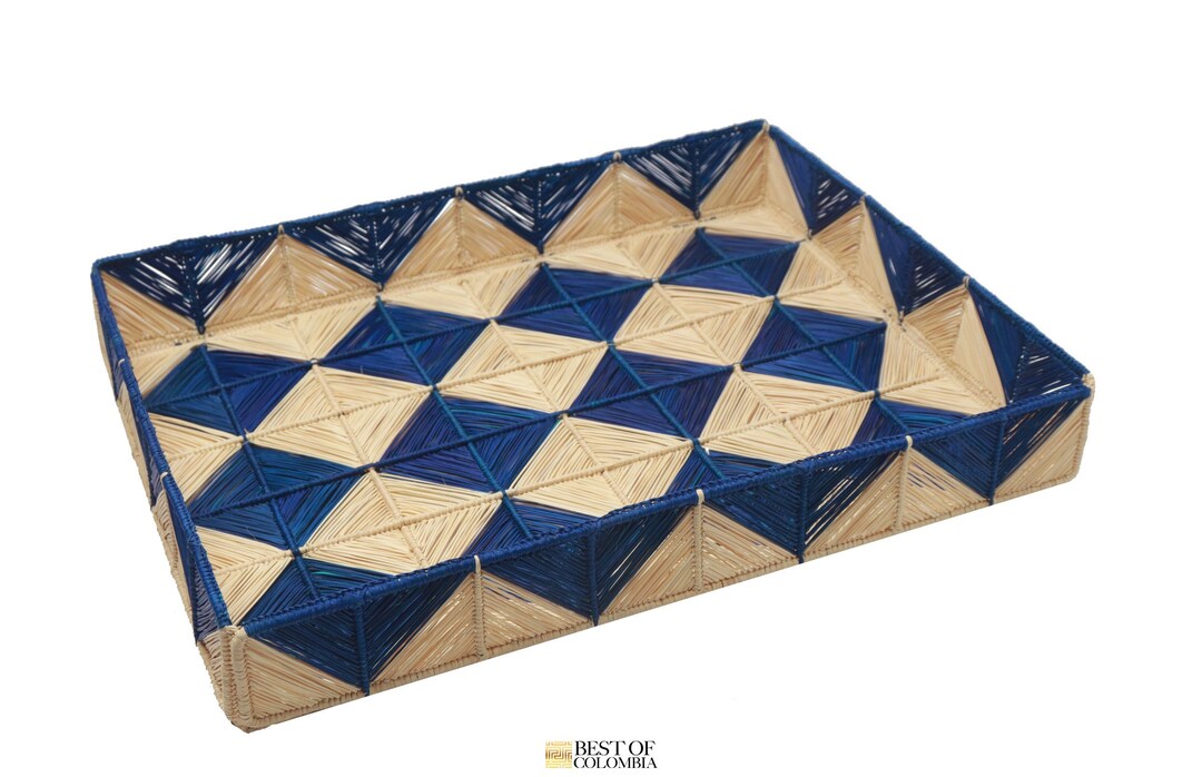 Pyramid Iraca/straw Tray - Limited Edition - Etsy