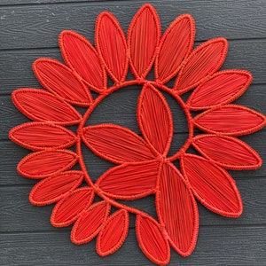 Spring Iraca/straw Placemat - 6+ Colors | Handmade Placemat Made With ...