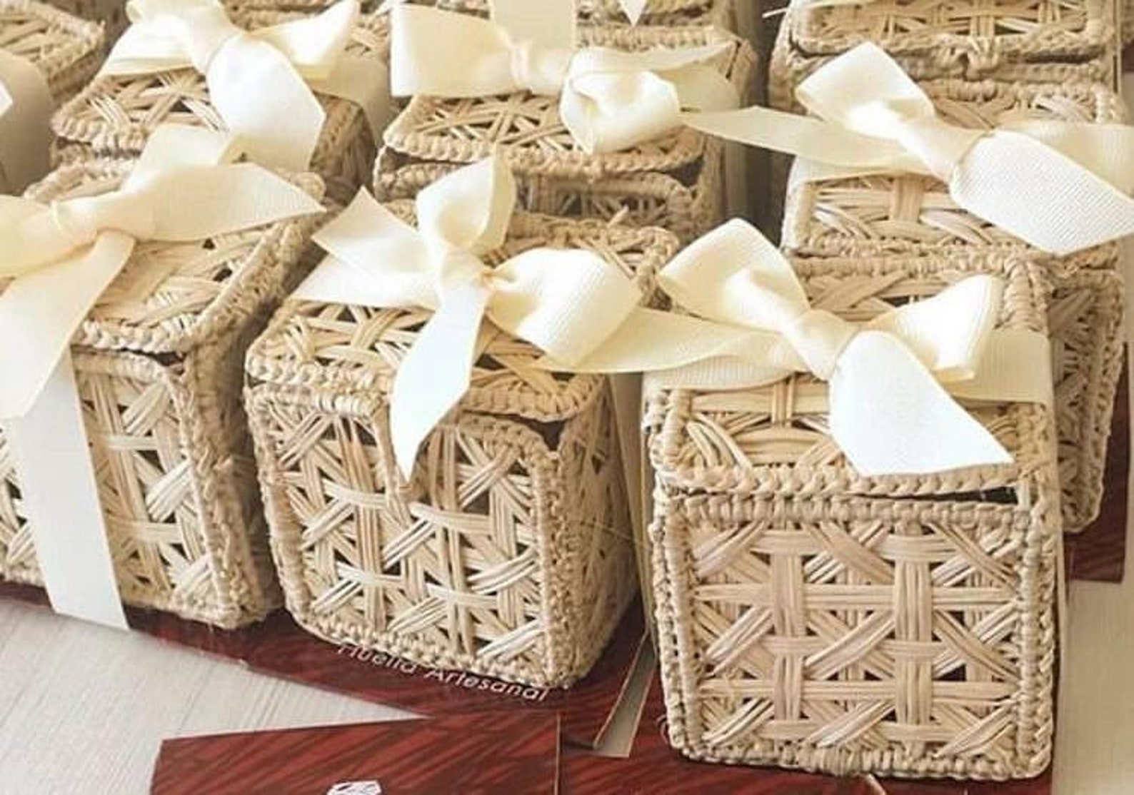 Iraca Straw Gift Box Cube 100% Handmade Perfect for Gifts or - Etsy