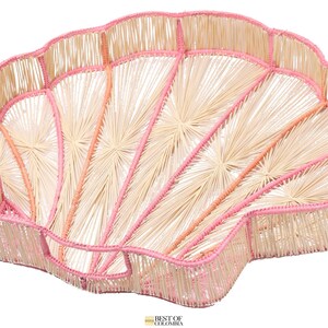 Sea Shell Iraca/straw Tray - Etsy