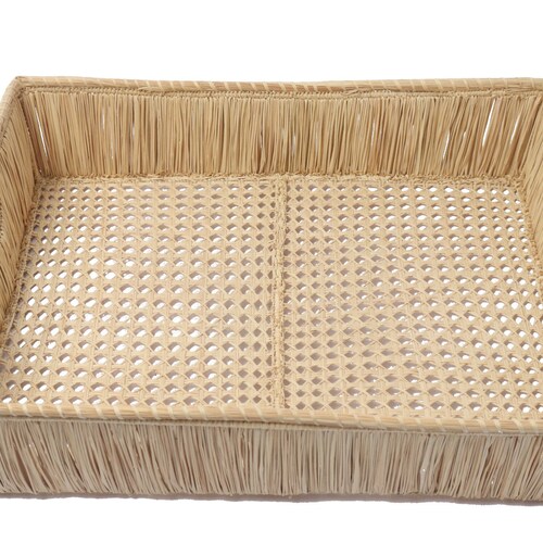 Iraca/straw Caracol Rectangular Tray 100% Handmade - Etsy