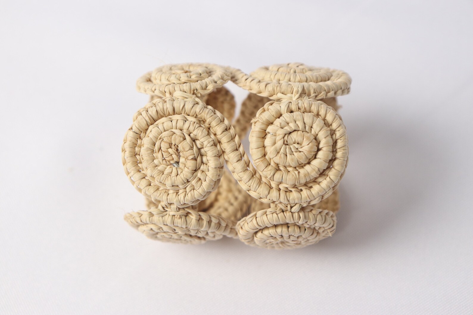 Caracoli Loop Iraca Palm Napkin Rings - Etsy