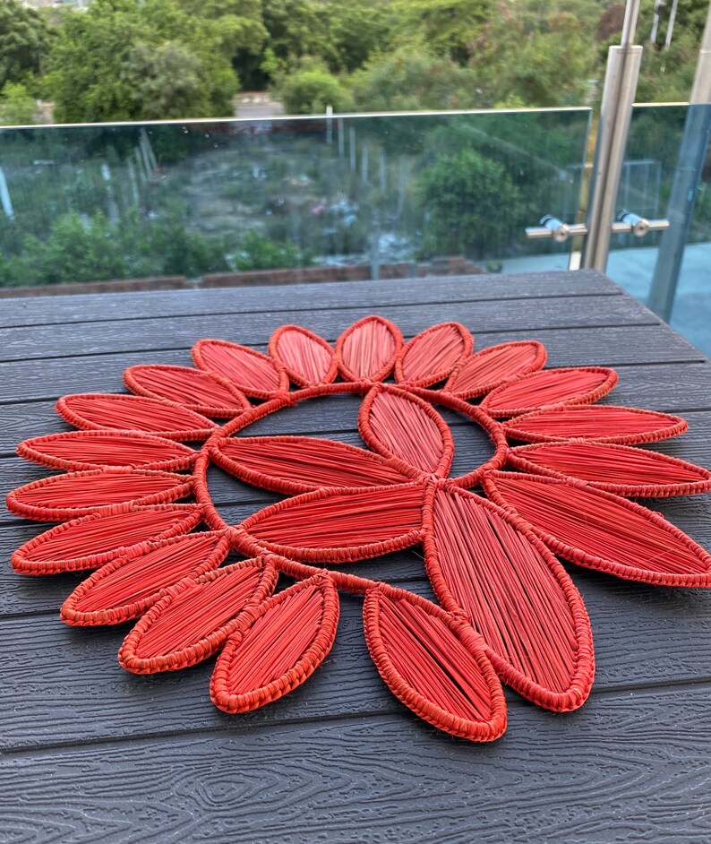 Spring Iraca/straw Placemat 6 Colors - Etsy