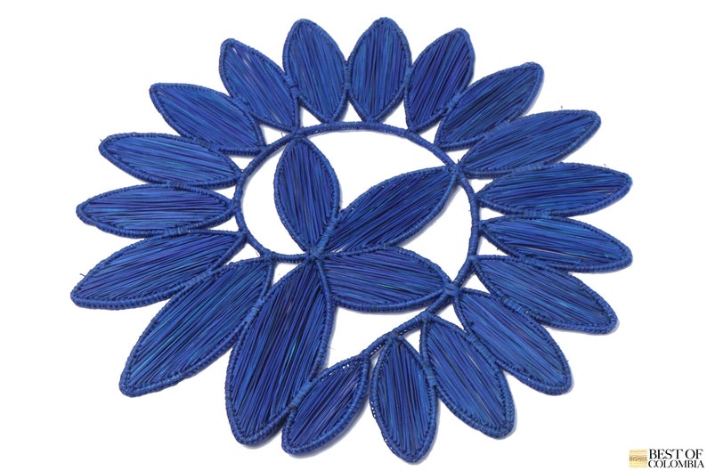 Spring Iraca/straw Placemat 6 Colors - Etsy