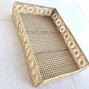Iraca/straw Caracol Rectangular Tray 100% Handmade - Etsy