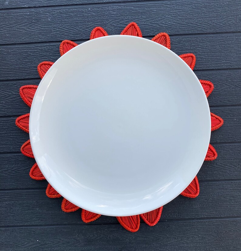 Spring Iraca/straw Placemat 6 Colors - Etsy