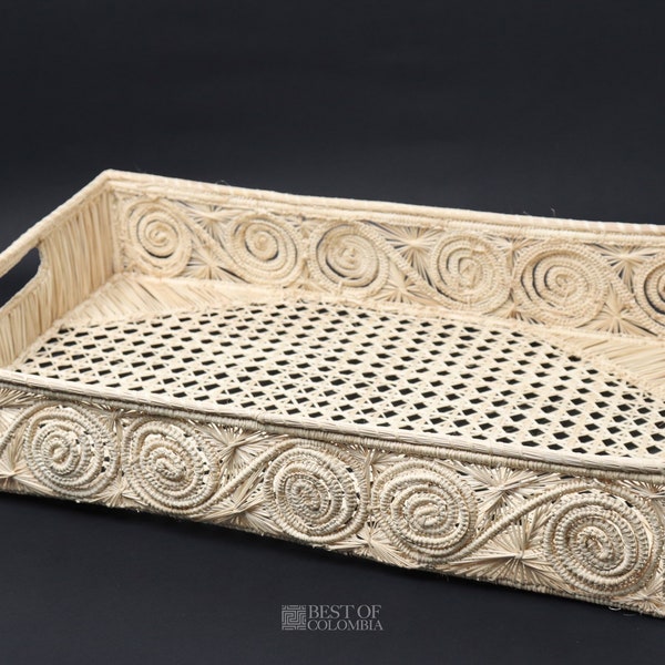 Raffia Tray - Etsy