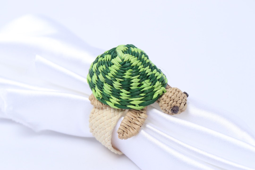 Turtle Napkin Ring Iraca / Raffia - Etsy