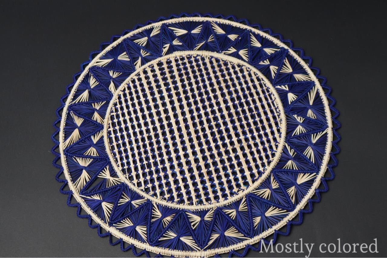 Iraca Palm Placemats 10 Colors Pyramid Style High Quality - Etsy