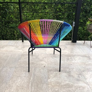 Colorfull Colombian Chair - PVC & Galvanized Steel - Etsy