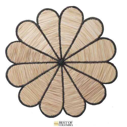 Sunflower Iraca/straw Placemat 7 Colors - Etsy