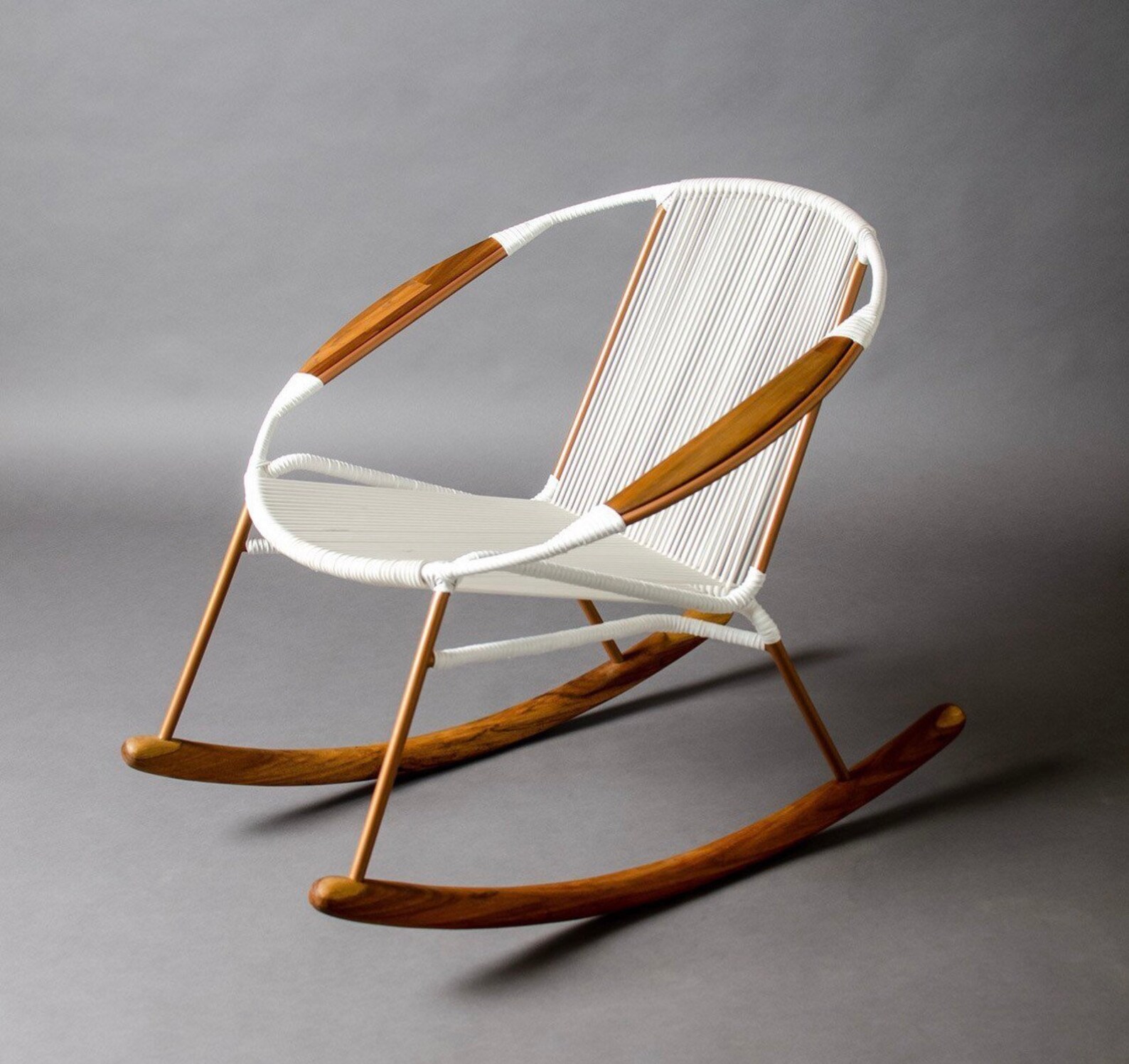 Solido White Rocking Chair - Etsy