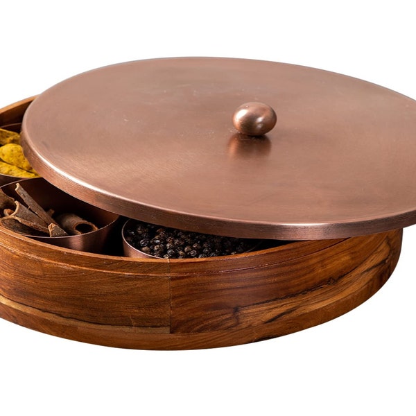 Brass Copper Masala Box - Etsy