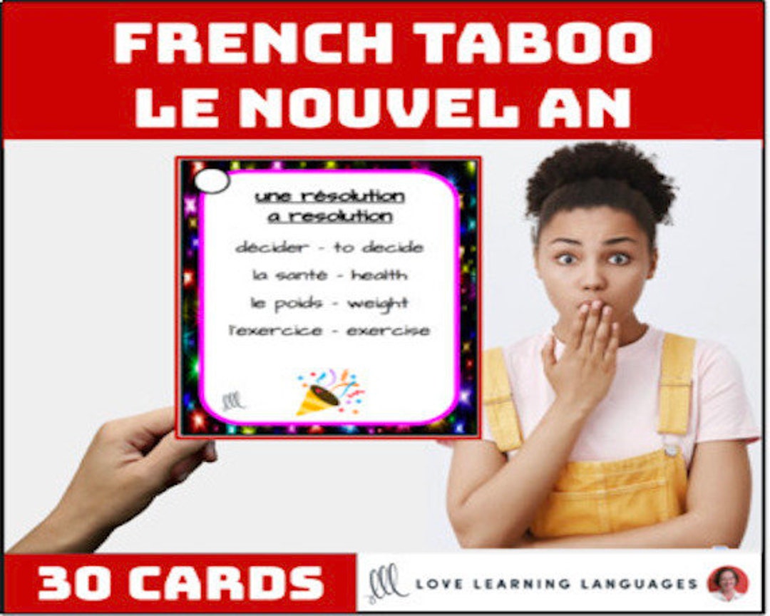 French New Year Speaking Listening Activity Taboo Game Communication ...