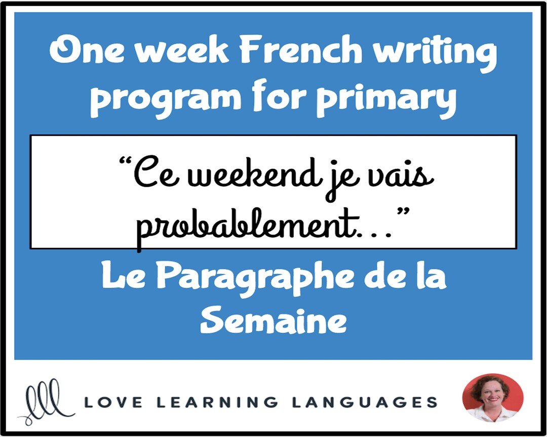 Le Paragraphe De La Semaine 1 Week French Primary Writing - Etsy