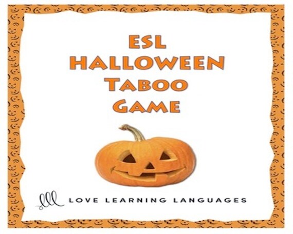 Halloween Taboo Game Homeschool - Etsy