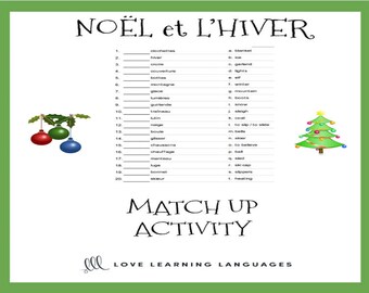 French January Scattergories Game Petit Bac Janvier