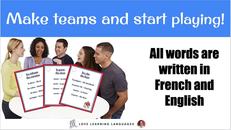 La Maison French Speaking Listening Activity Taboo Game Communication ...