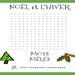 French Noël Mots Mêlés French Christmas Word Search Homeschool - Etsy