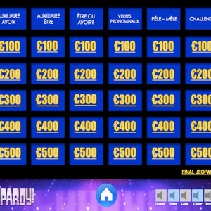 French Jeopardy Game French Passé Composé With être, Avoir and ...