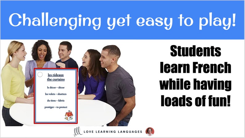 La Maison French Speaking Listening Activity Taboo Game Communication ...