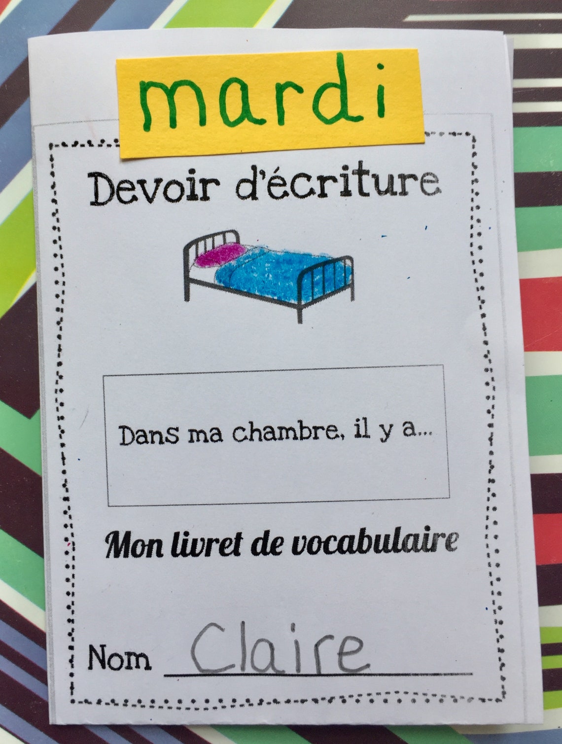 Le Paragraphe De La Semaine 1 Week French Primary Writing Program ...