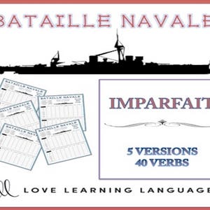 Bataille Navale Imparfait French Imperfect Tense Homeschool - Etsy
