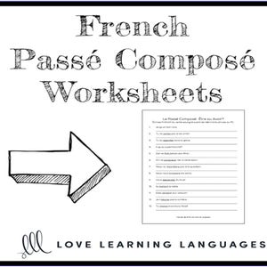 Passé Composé Être Ou Avoir Printable French Grammar Quiz or Worksheet ...