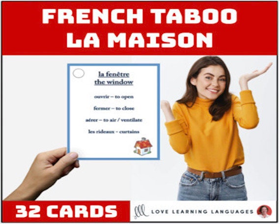 La Maison French Speaking Listening Activity Taboo Game Communication ...