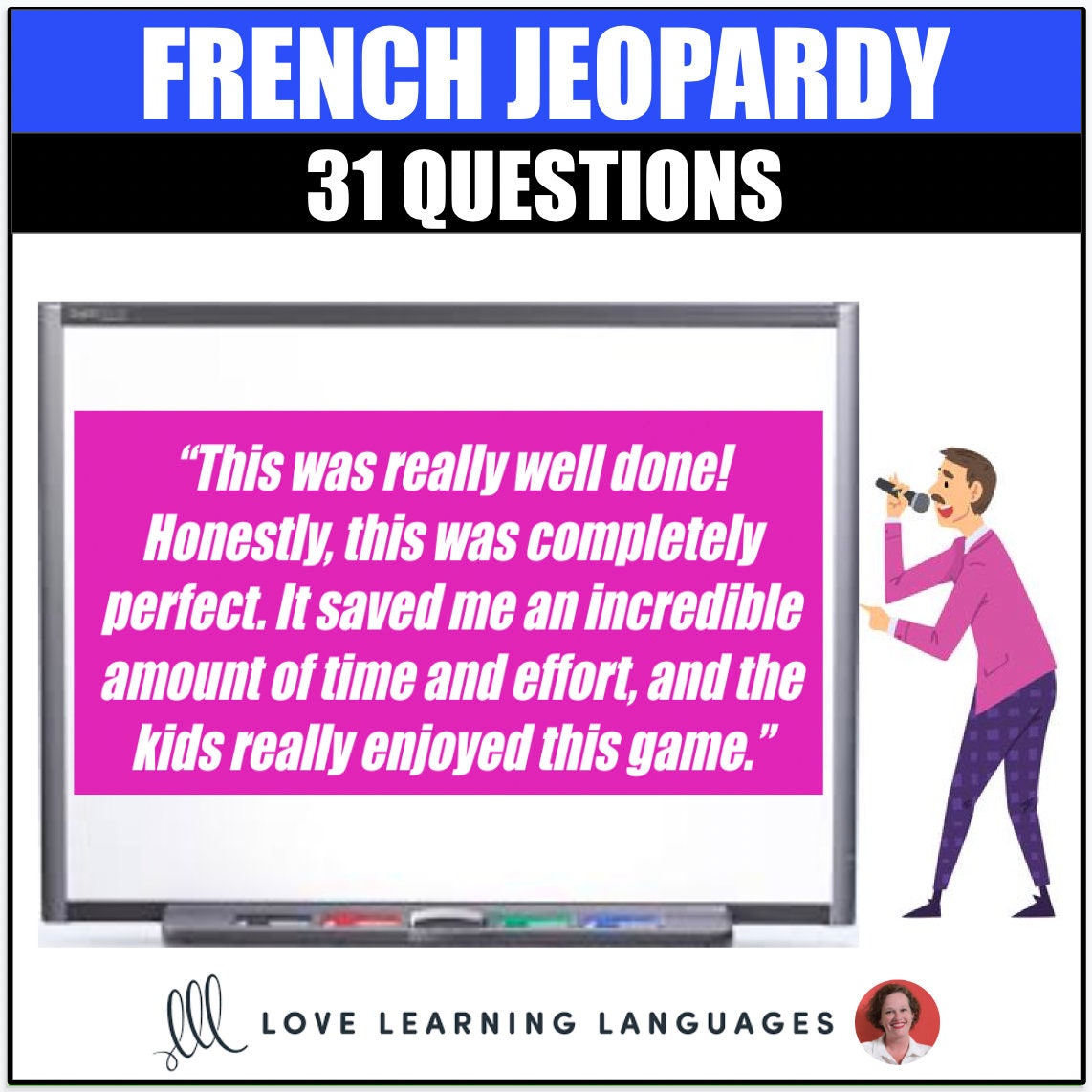 French Regular IR Verbs Present Tense Jeopardy Style Review Game ...