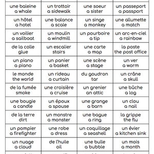 French 20 Questions Game Small Group or Whole Class No Prep Activity ...
