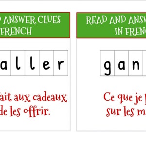 French Christmas Crossword Puzzle Printable Download Mots Croisés Pour ...