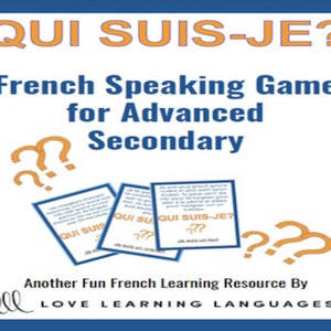 Qui Suis-je Interactive Activity for Advanced Secondary - Etsy