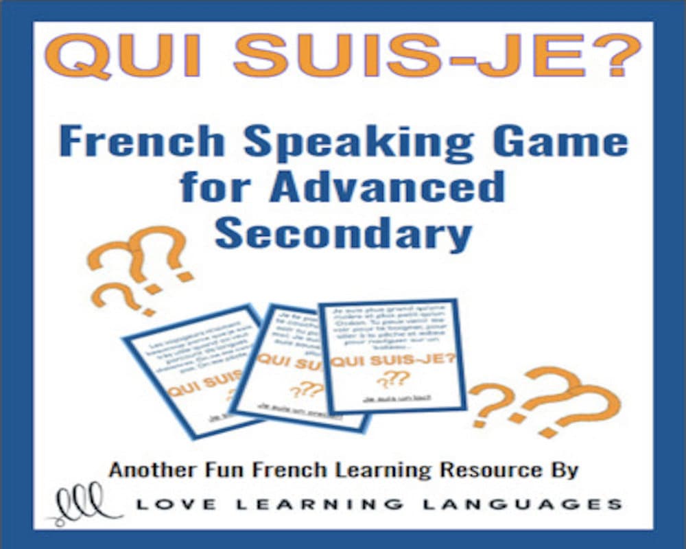 Qui Suis-je Interactive Activity for Advanced Secondary - Etsy