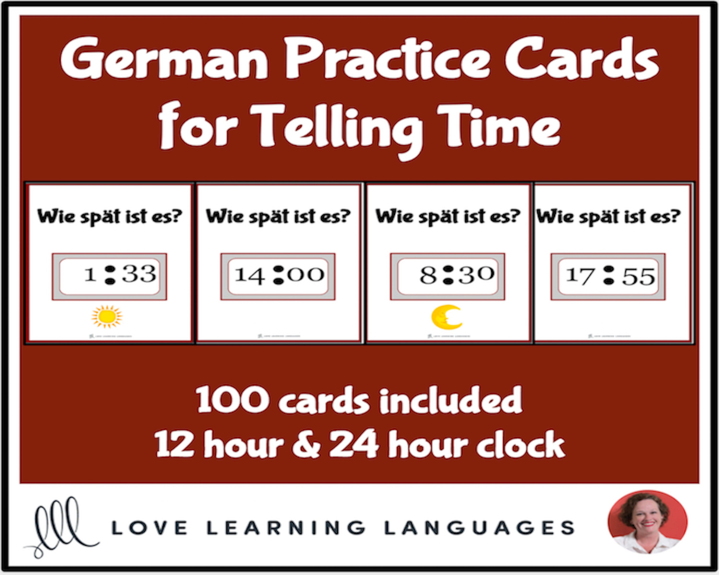 German Telling Time Task Cards Homeschool - Etsy