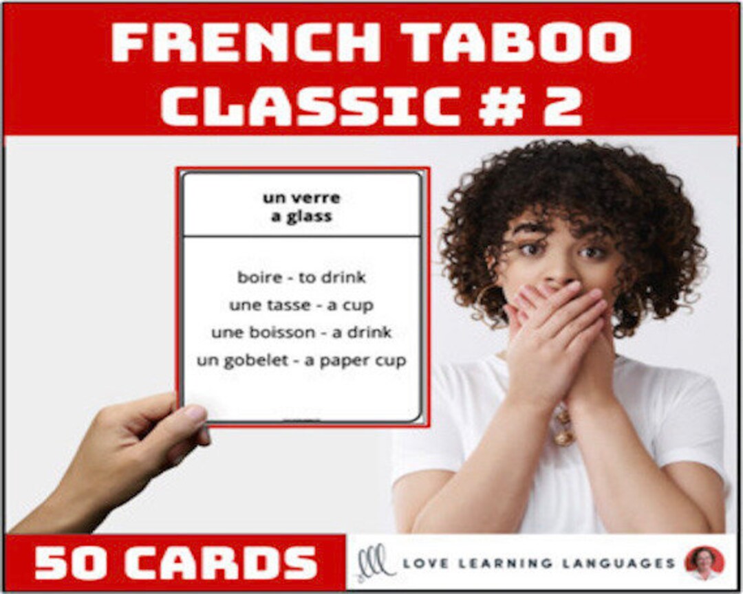 French Speaking and Listening Activity Taboo Game Classic 2 ...