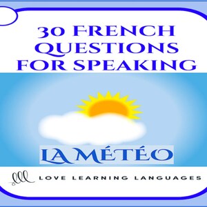 La Météo 30 French Speaking Prompt Question Cards Weather - Etsy