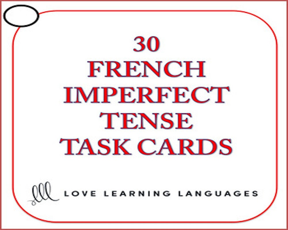 French Imperfect Tense Task Cards Homeschool - Etsy
