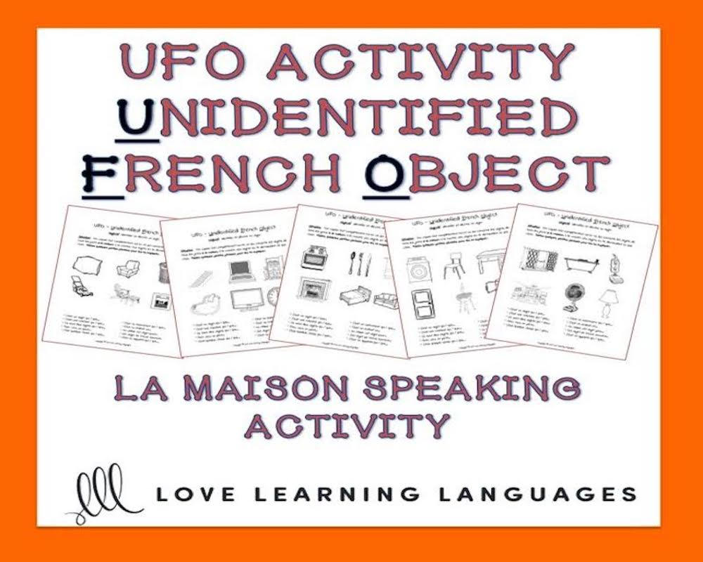 French Speaking Activity-la Maison-unidentified French Object Paired ...