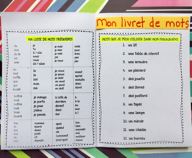 Le Paragraphe De La Semaine 1 Week French Primary Writing Program ...